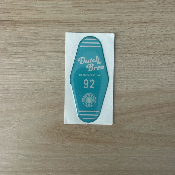 Dutch Bros | Design | Dutch Bros Teal And White 3d Sticker | Poshmark